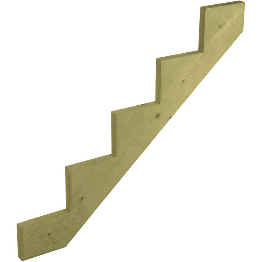 DECKORATORS 5-Step Pressure Treated Stair Stringer | Home Hardware