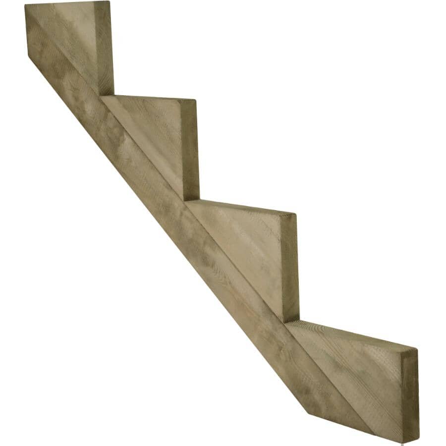 4-Step Pressure Treated Stair Stringer | Home Hardware