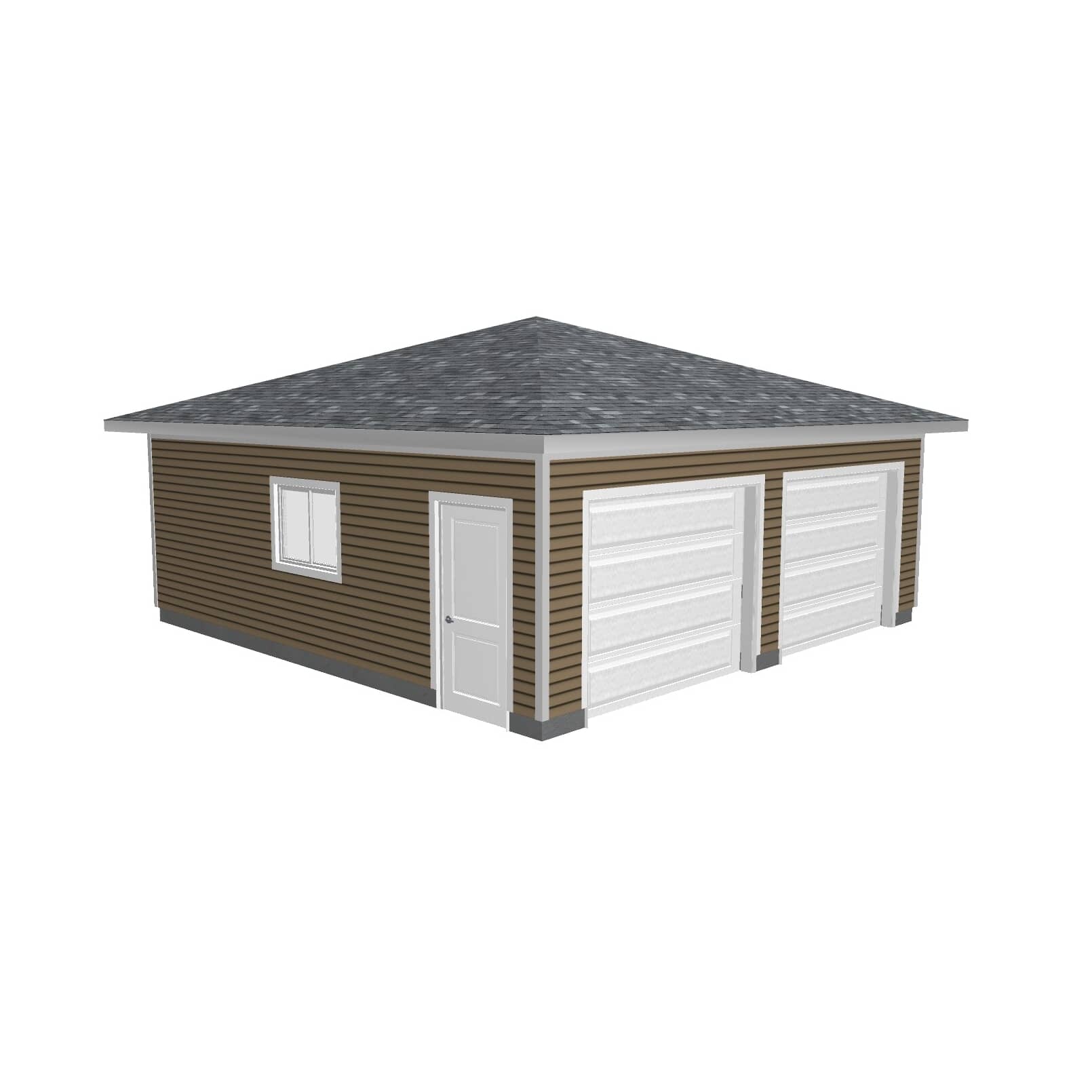 PROJECT PACKAGES 24' x 24' x 8' 2 Car 2 Door Garage Package | Home Hardware