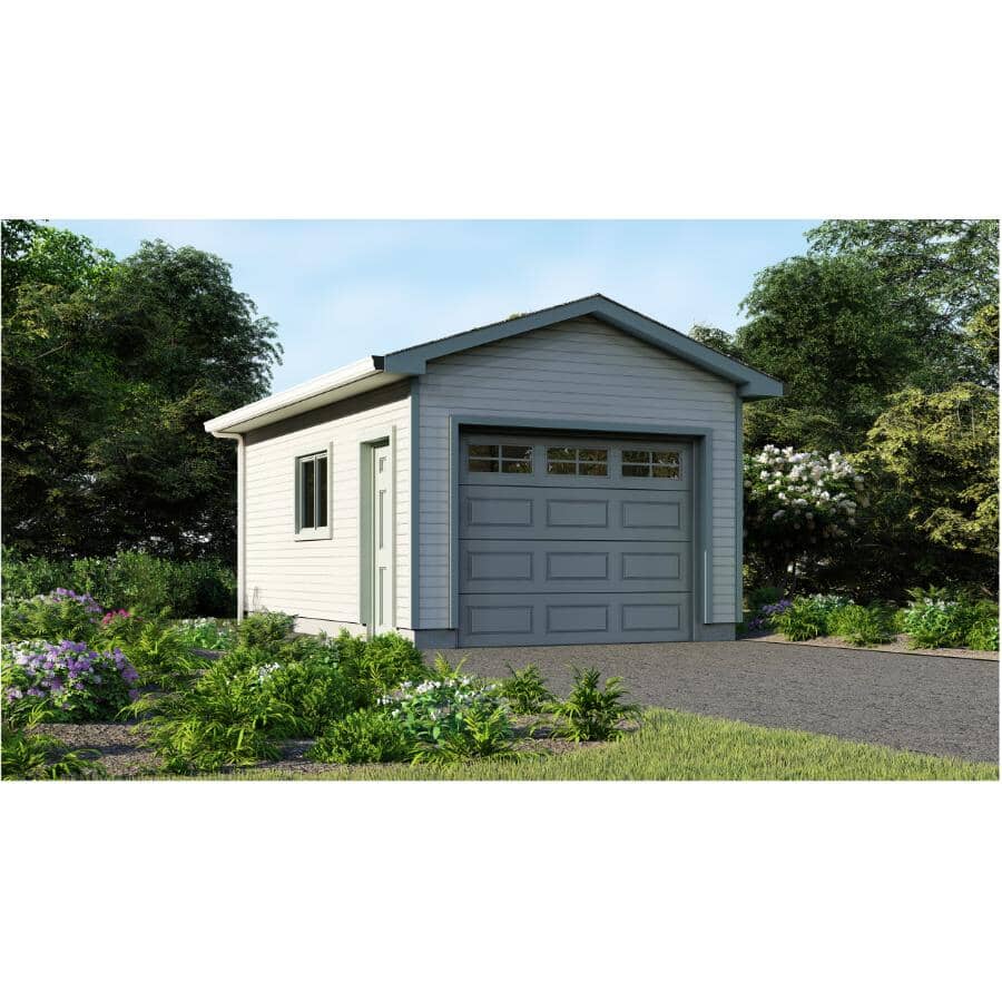 PROJECT PACKAGES 12' x 20' Gable Garage Package, with Complete Exterior ...