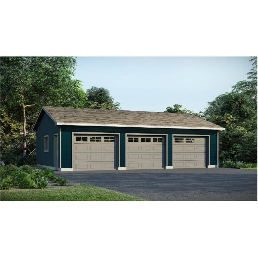 PROJECT PACKAGES 36' x 28' 3 Door Garage Package, with Complete ...