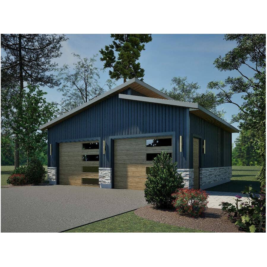 PROJECT PACKAGES 24' x 24' 2 Car Garage Package with Dual Mono Slope ... PROJECT PACKAGES 24' x 24' 2 Car Garage Package with Dual Mono Slope ...