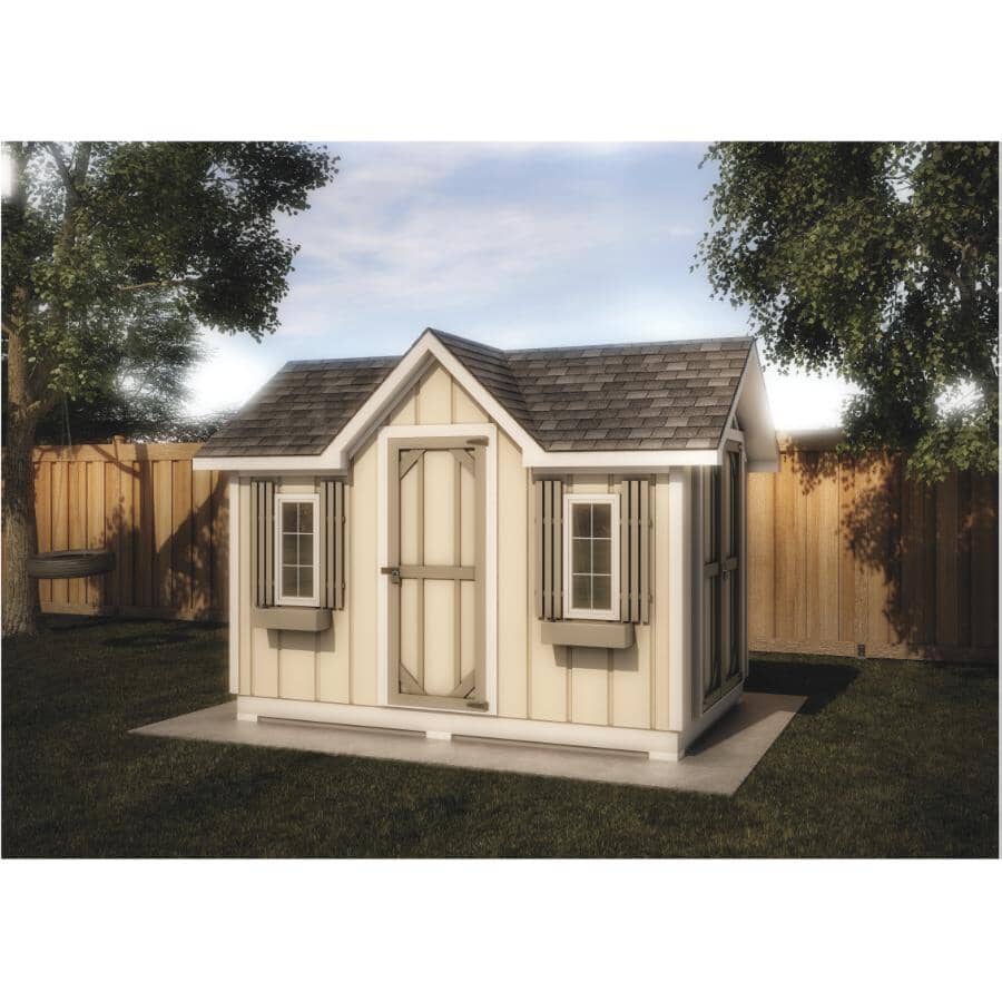 PROJECT PACKAGES 12' x 8' Double Entry Gable Shed Package, with ...