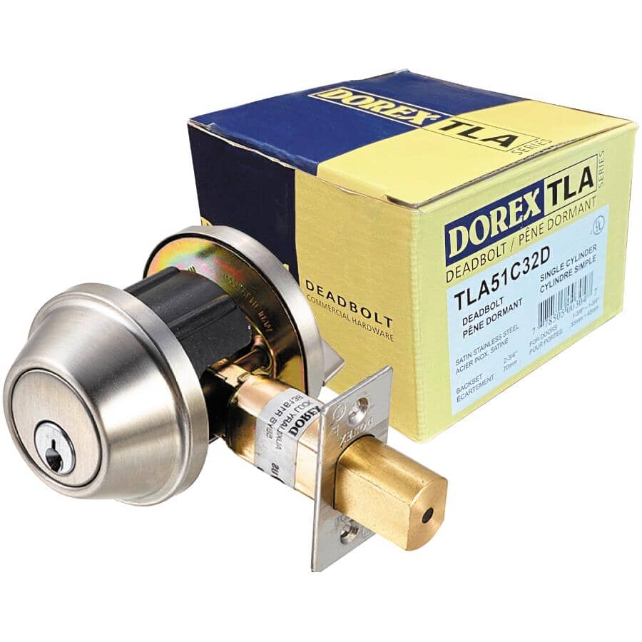 DOREX Single Cylinder Commercial Deadbolt | Home Hardware