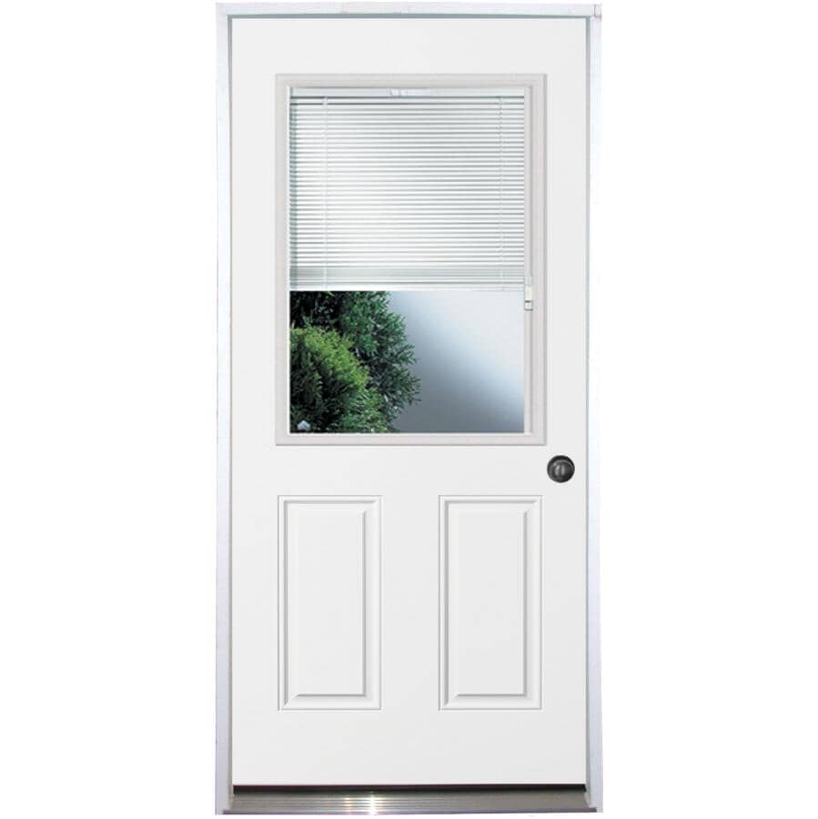 DOORSMITH 32" x 80" Utility Raise / Lower Mini Blind Left Hand Steel ...