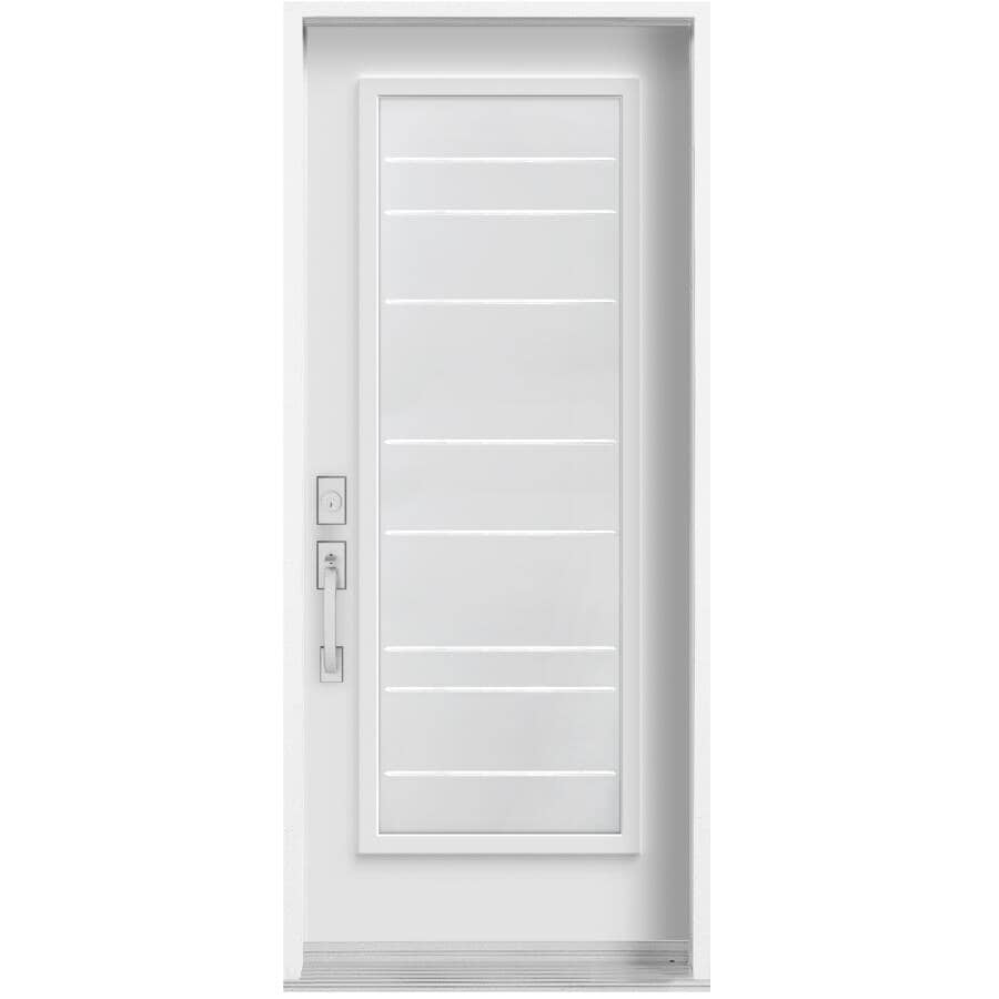 34" x 80" Zenith Right Hand Steel Door, with 23" x 65" Low | Home Hardware