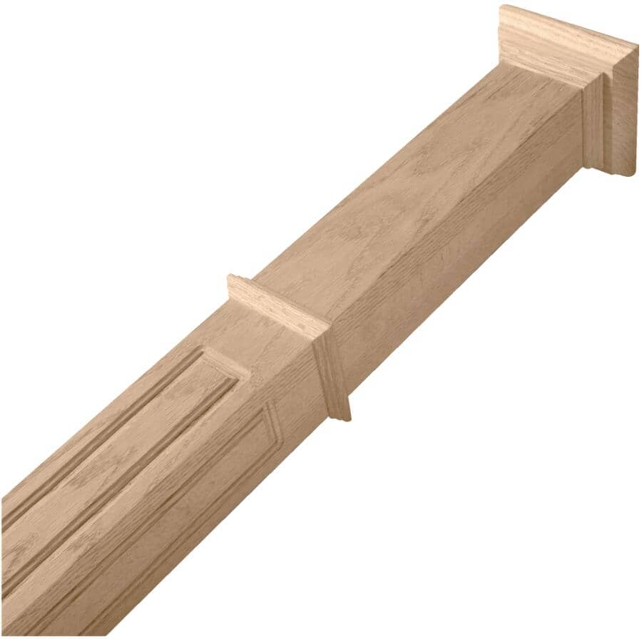 ALEXANDRIA MOULDING 2-7/8" x 2-7/8" x 49" Oak Newel Post | Home Hardware