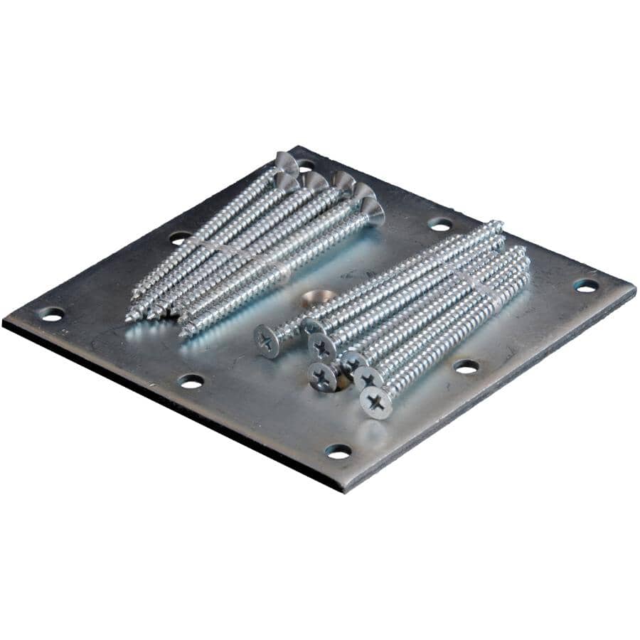 ALEXANDRIA MOULDING Newel Post Mounting Plate | Home Hardware