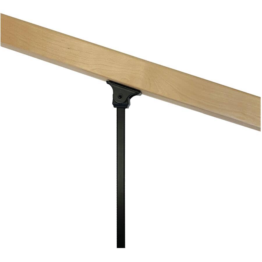 ALEXANDRIA MOULDING Plain Square Black Metal Baluster | Home Hardware