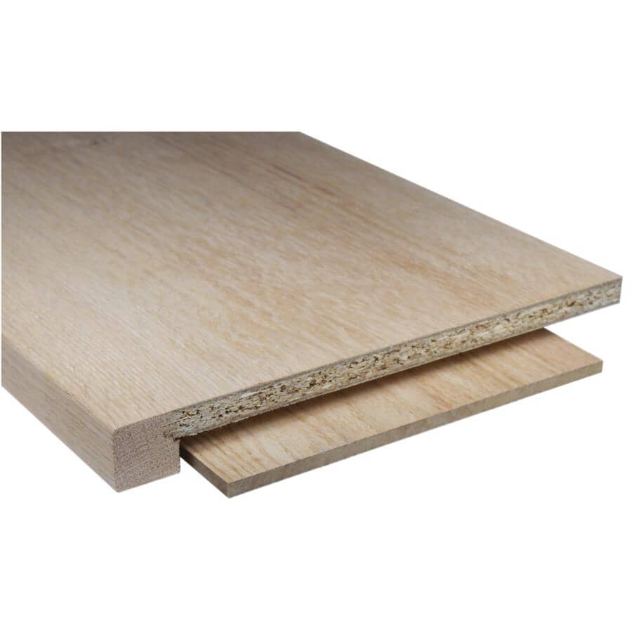 ALEXANDRIA MOULDING 1/2" x 10-1/8" x 42" Oak Veneer Simple Step Stair ...