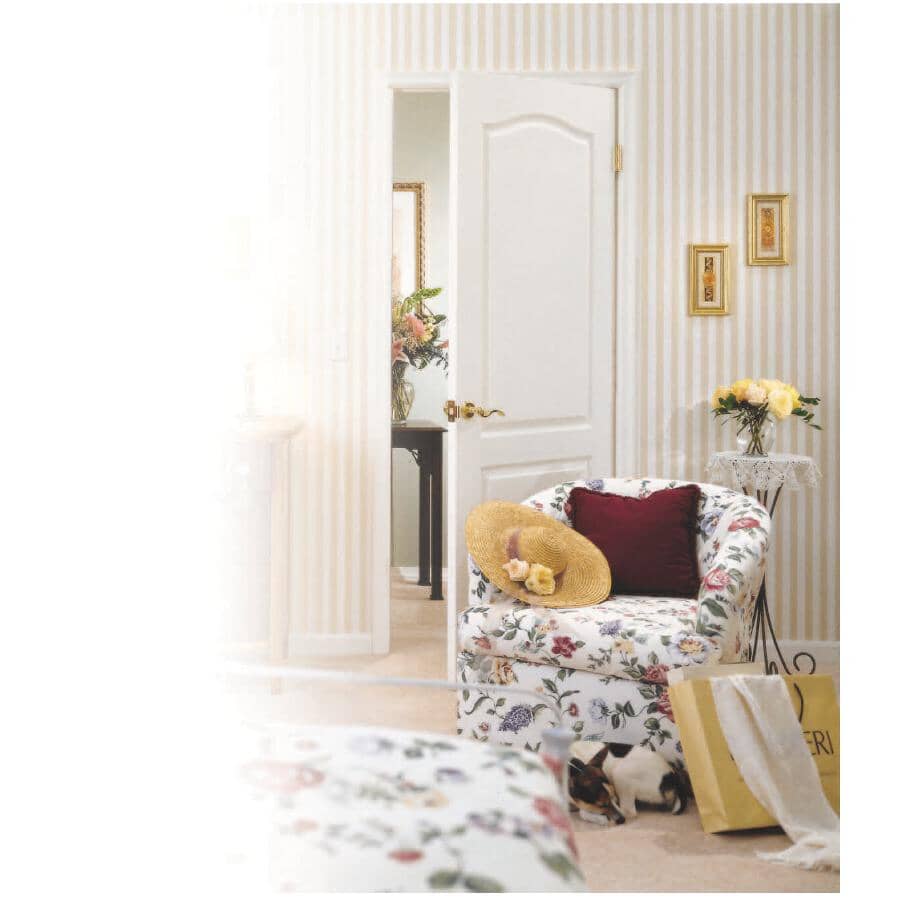 MASONITE 30" x 80" 2 Panel Arch Fast Fit Door, with Medium Density ...