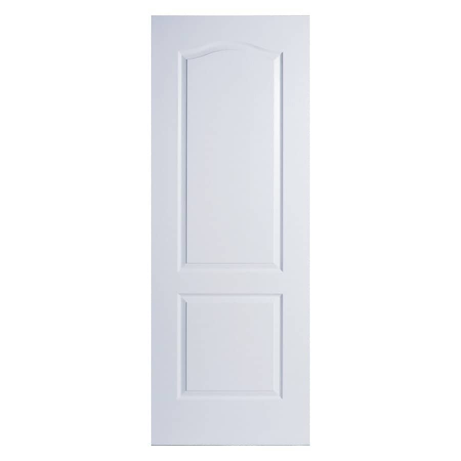 MASONITE 36" x 80" 2 Panel Arch Fast Fit Door, with Medium Density ...