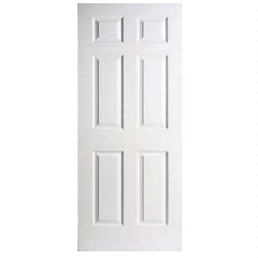 MASONITE 34" X 80" 6 Panel Fast Fit Door, with Medium Density ...