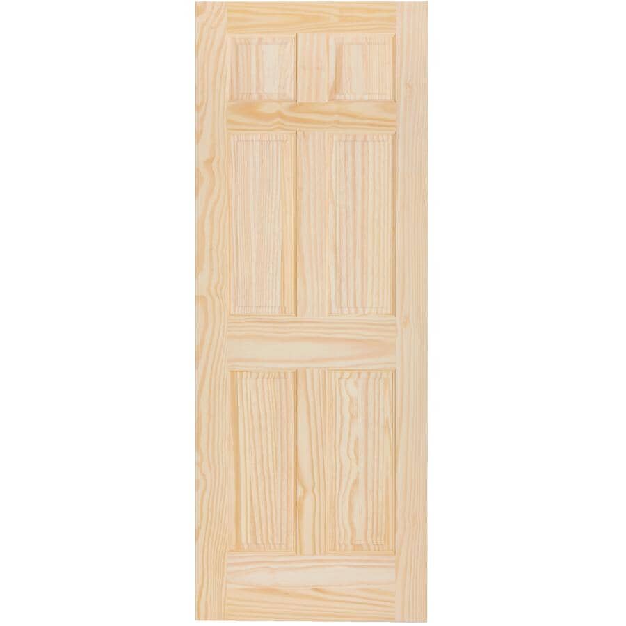 Clear Pine 6 Panel Slab Door - 32" x 80" | Home Hardware