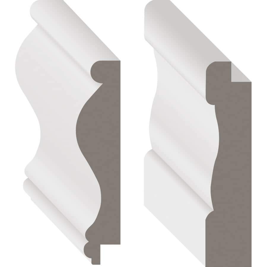 METRIE 8' Medium Density Fibreboard Primed Bead Cap Base Wainscot ...