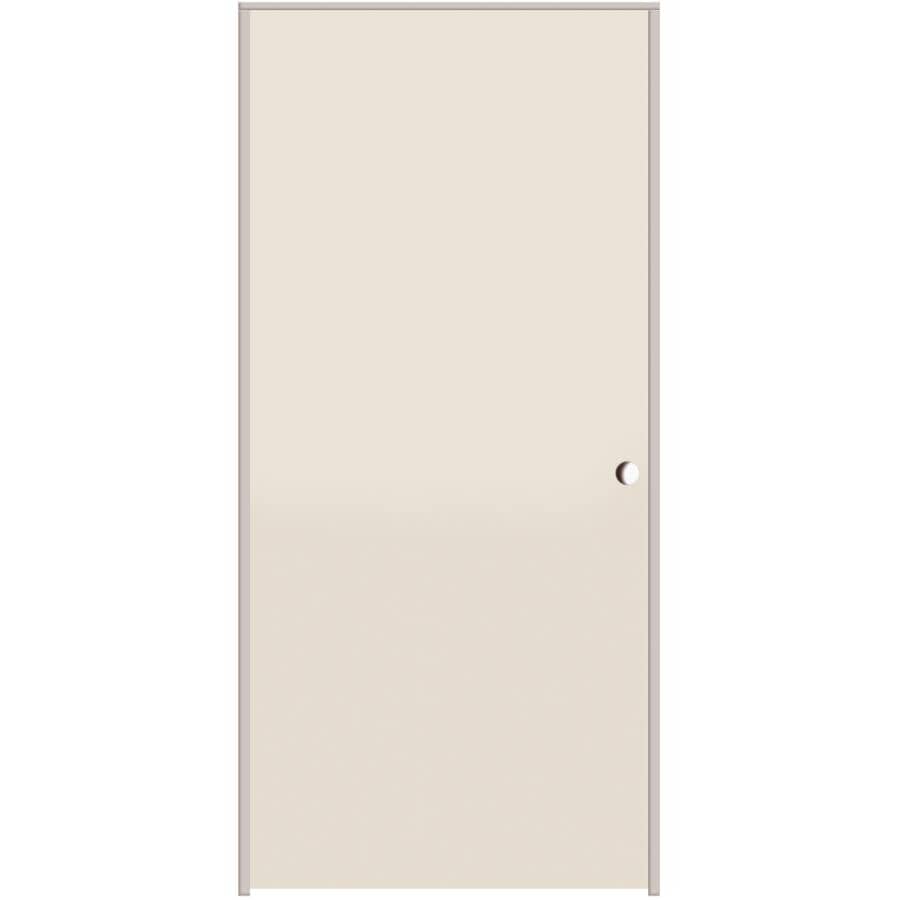 LYNDEN DOOR 30" x 80" Primed Hardboard Left Hand Pre-Hung Door | Home ...