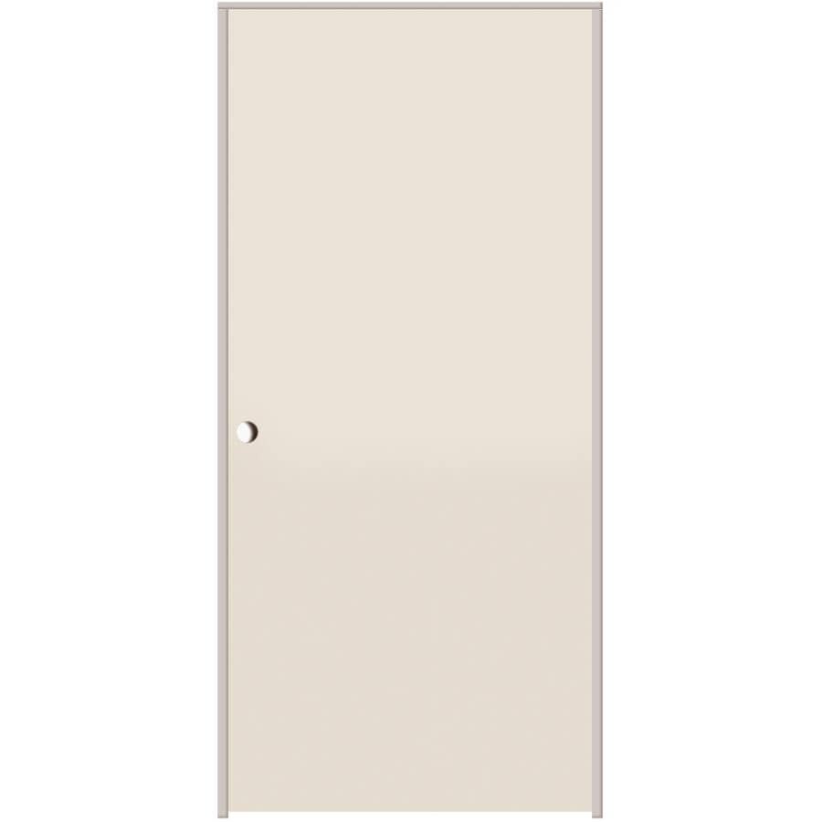 LYNDEN DOOR 30" x 80" Primed Hardboard Right Hand Pre-Hung Door | Home ...