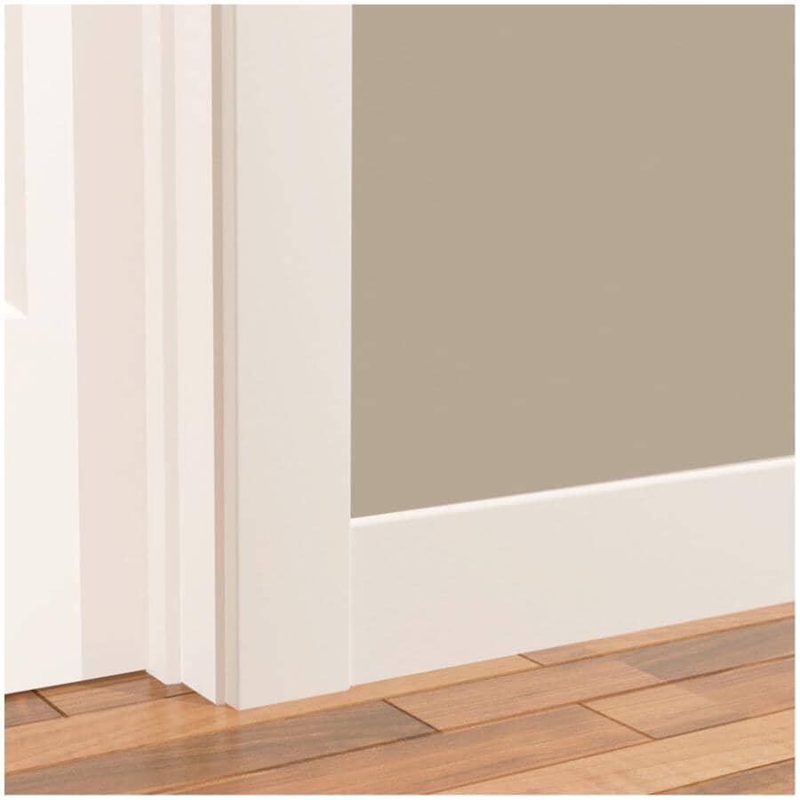 ALEXANDRIA MOULDING 1/2" x 4" Medium Density Fibreboard Primed Eased ...