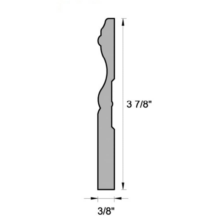 METRIE 3/8" x 3-7/8" x 8' Prefinished Medium Density Fibreboard ...