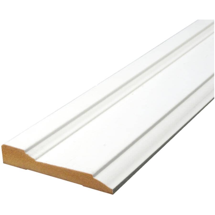 ALEXANDRIA MOULDING 5/8" x 3-1/4" Medium Density Fibreboard Primed Step ...