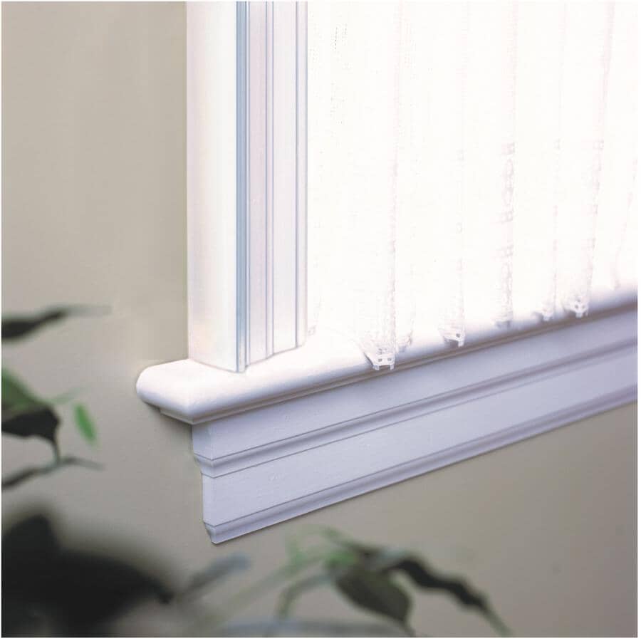 ALEXANDRIA MOULDING 3/4" x 2-3/4" Finger Jointed Primed 2-Step Poplar ...