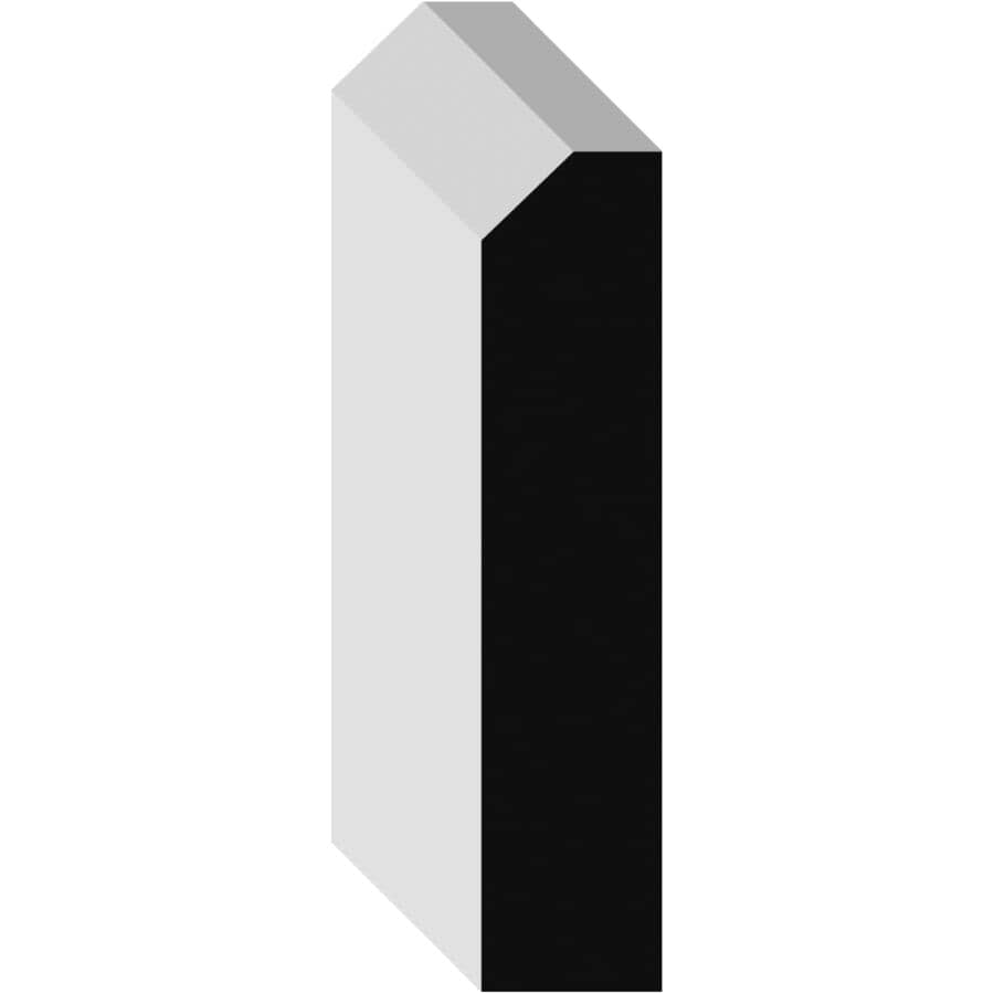 METRIE 3/4" x 3-1/2" x 8' Primed MDF Bevel Casing Moulding | Home Hardware
