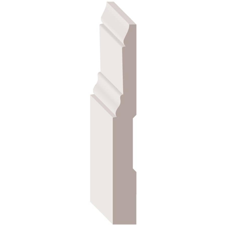 ALEXANDRIA MOULDING 3/4" x 1-1/4" Finger Jointed Primed 2-Step Poplar ...