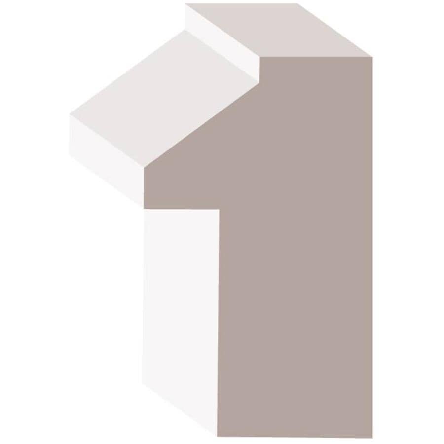 ALEXANDRIA MOULDING 3/4" x 1-1/4" Contemporary Finger Jointed Primed ...