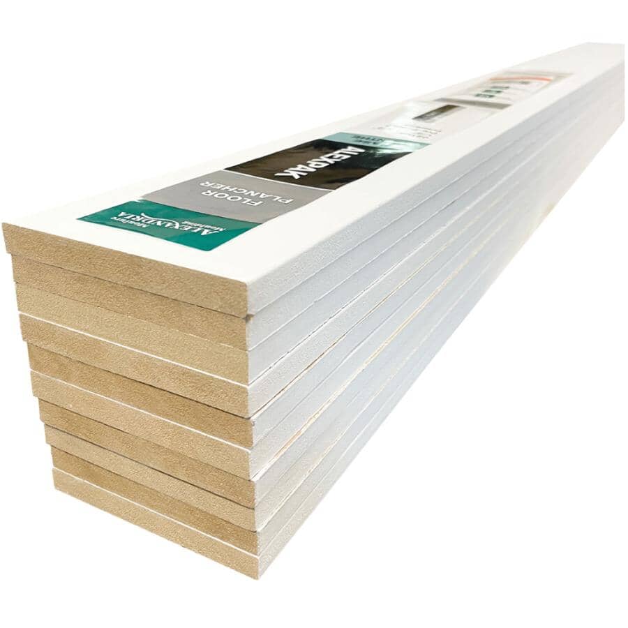 ALEXANDRIA MOULDING 1/2" x 3-1/2" x 8' Eased 2 Edges MDF Primed ...