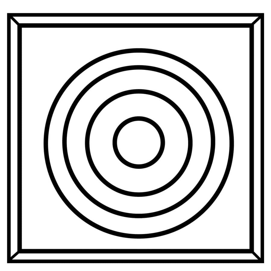 ALEXANDRIA MOULDING 11/16" x 2-3/8" Square Corner Block Pine Moulding ...