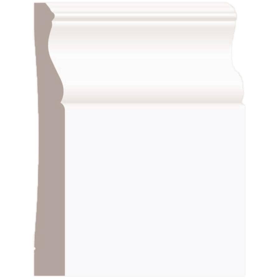 ALEXANDRIA MOULDING 11/16" x 5-1/4" Finger Jointed Pine Primed Colonial ...