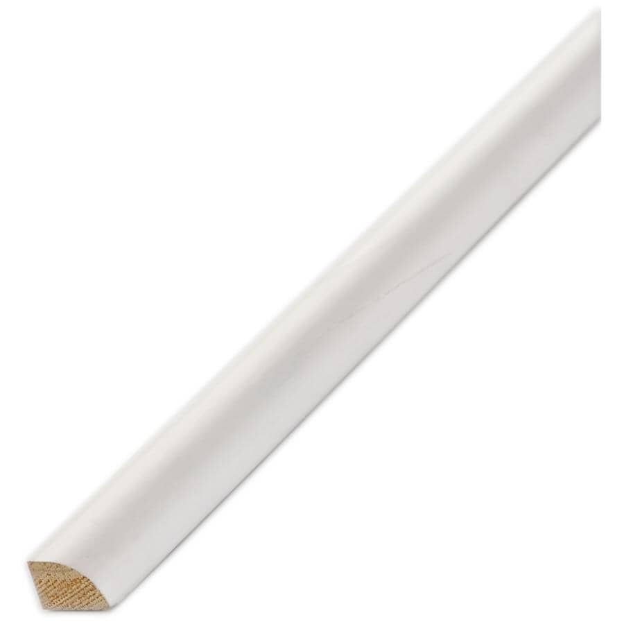 ALEXANDRIA MOULDING 7/16" x 11/16" Finger Jointed Pine Primed Base Shoe ...