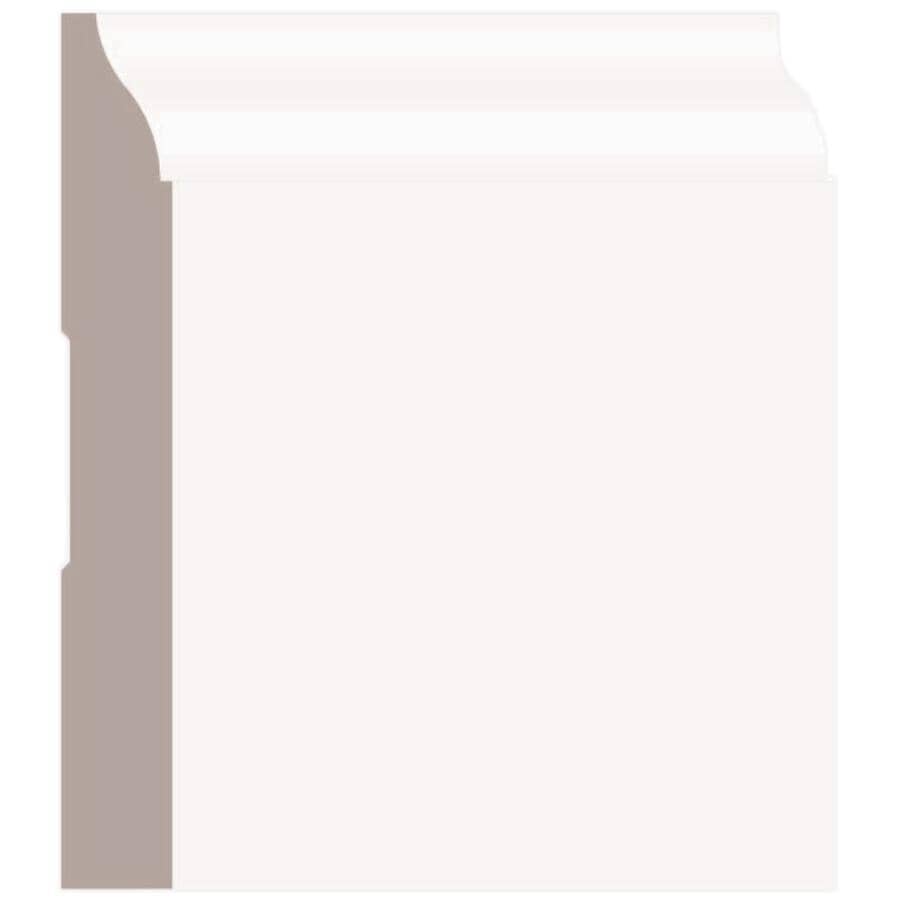 ALEXANDRIA MOULDING 7/16" x 3-1/4" x 8' Hemlock Colonial Baseboard ...