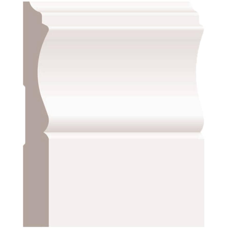 ALEXANDRIA MOULDING 7/16" x 3-1/4" Hemlock Colonial Baseboard Moulding ...