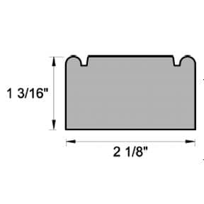 METRIE 1-1/8" x 2-1/8" Hemlock Brickmould Moulding, by Linear Foot ...
