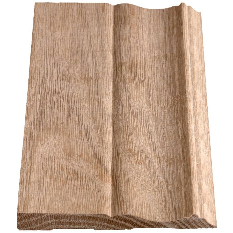 ALEXANDRIA MOULDING 7/16" x 4-1/8" x 8' Oak Colonial Baseboard Moulding ...