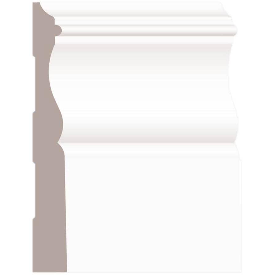 ALEXANDRIA MOULDING 7/16" x 4-1/8" x 8' Oak Colonial Baseboard Moulding ...