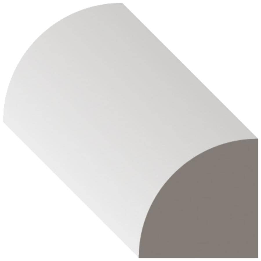 METRIE 11/16" x 11/16" x 8' Primed Finger Jointed Poplar Quarter Round ...