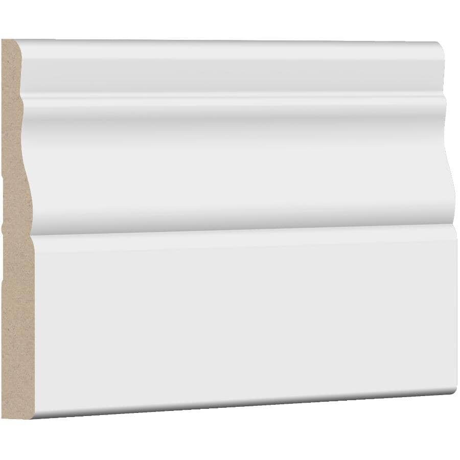 METRIE 3/8" x 3-1/4" Medium Density Fibreboard Primed Baseboard ...