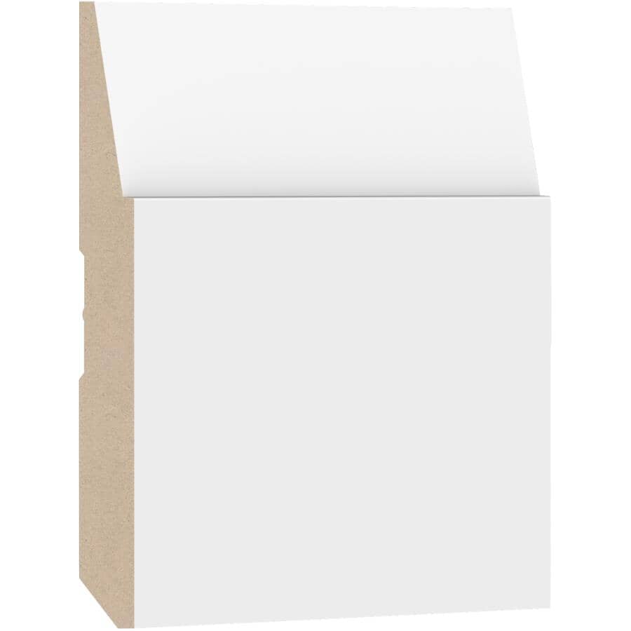 METRIE 9/16" x 5-1/2" x 8' Medium Density Fibreboard Primed Baseboard ...