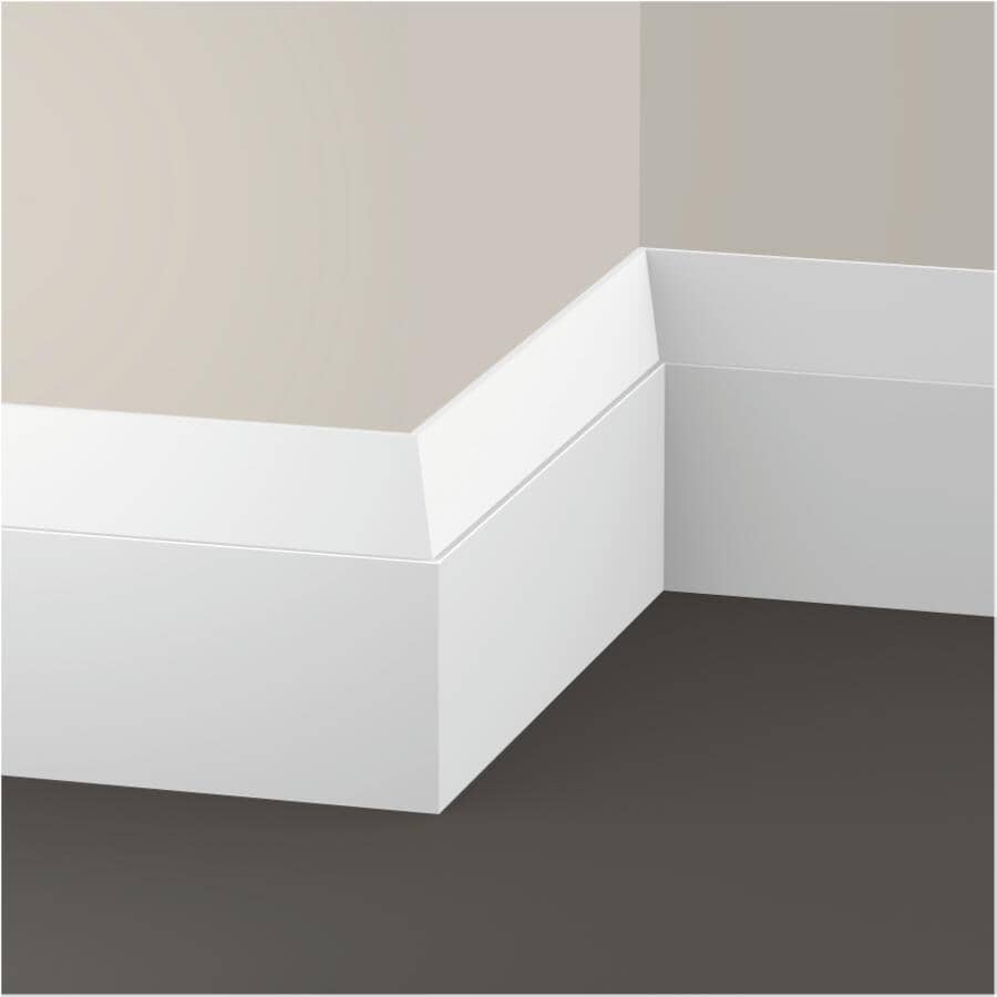 METRIE 9/16" x 5-1/2" x 8' Medium Density Fibreboard Primed Baseboard ...