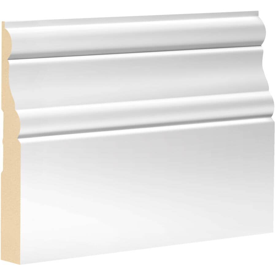 METRIE 5/8" x 4-1/4" Medium Density Fibreboard Primed Colonial ...