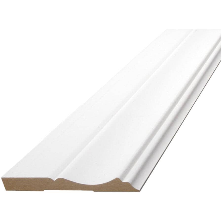 ALEXANDRIA MOULDING 3/8" x 3-1/4" Medium Density Fibreboard Primed ...