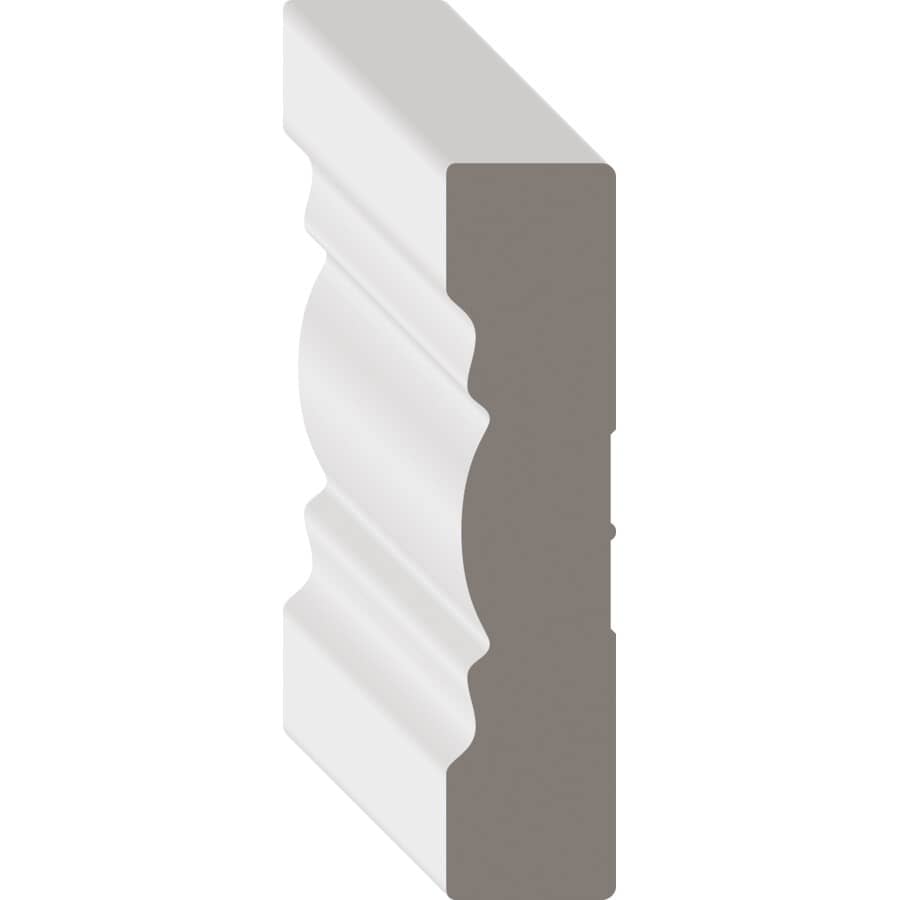 METRIE 3/4" x 3-1/4" Medium Density Fibreboard Primed Casing Baseboard ...