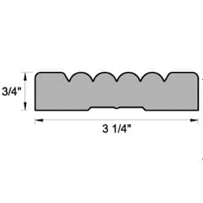 METRIE 3/4" x 3-1/4" Medium Density Fibreboard Primed Casing Baseboard ...