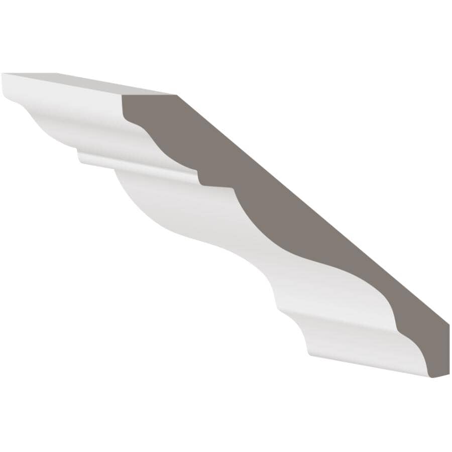 METRIE 3/4" x 6-1/8" Medium Density Fibreboard Primed Crown Moulding ...