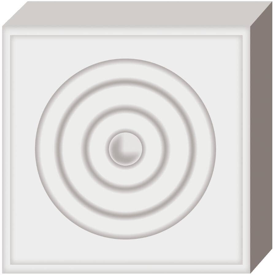 METRIE 3/4" x 3" Square Medium Density Fibreboard Primed Corner Block ...