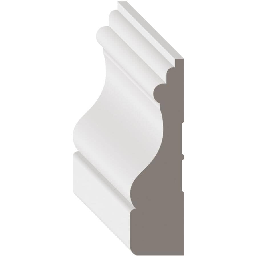 METRIE 11/16" x 2-1/2" Finger Jointed Pine Primed Casing Moulding ...
