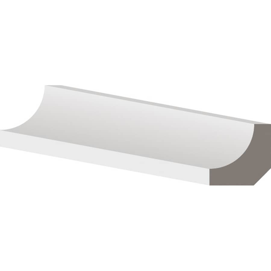 METRIE 1/2" x 1/2" Finger Jointed Pine Primed Cove Moulding | Home Hardware