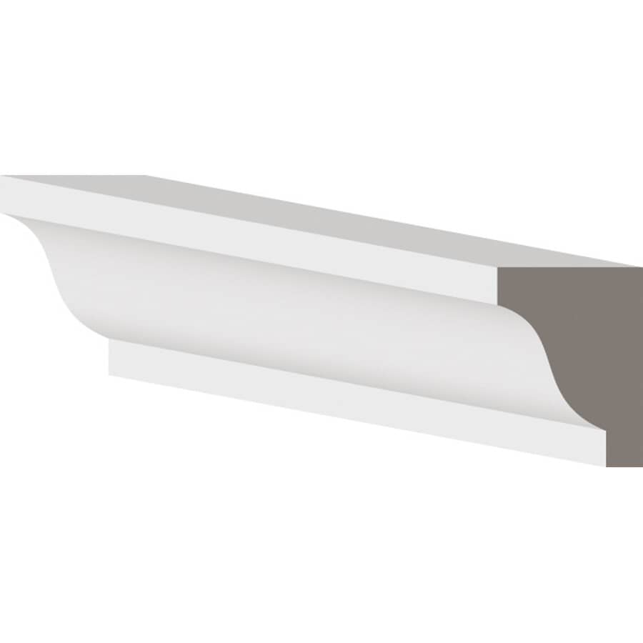 METRIE 1/2" x 3/4" Finger Jointed Pine Primed Crown Moulding | Home ...
